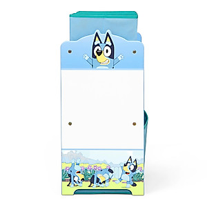 Delta Children - Bluey Design & Store 6 Bin Toy Storage Organizer - Greenguard Gold Certified, Blue