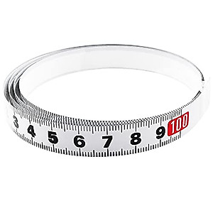 BLLNDX Self-Adhesive Measuring Tape 1m/40 inches Self Adhesive Metric Ruler Workbench Ruler for T-Track Router Table Saw Band Track