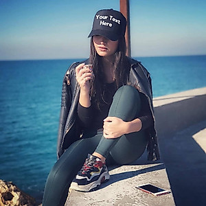 Custom Embroidered Baseball Hat Your Own Text Curved Bill Adjustable Metal Back Personalized Dad Hats