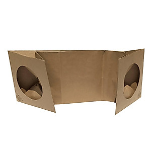 Dezi & Roo Hide and Sneak Collapsible Paper Tunnel - Made in USA - Designed by a Feline Vet - Interactive Cat Toy - Cat Enrichment Toy - Hideaway