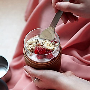 BLACK + BLUM Leakproof Meal Prep Lunch Box Food Container, Almond, 450 ml/ 15 fl oz