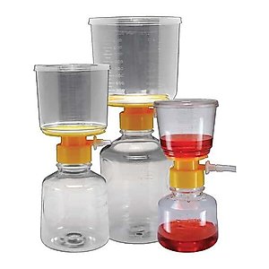 Argos BPE2250 PES Membrane Sterile Bottle Top Aspirator Vacuum Filtration Unit, 0.22 micrometer Pore Size, 500mL Capacity (Case of 12)