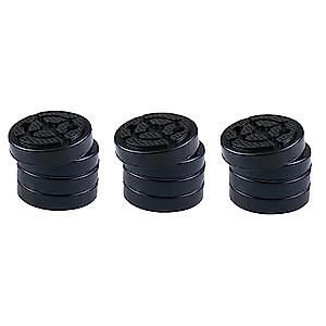Milisten 12 Pcs Lift Rubber Mat Auto Jack Universal Adapter Automotive Tools Jack Accessories Car Accesories Two-Post Lifting Pad Jack Stand Pads Jack Pad for Car Double Column Black Lift