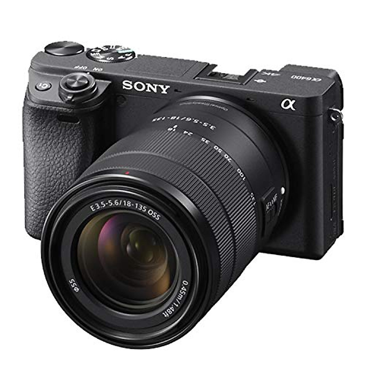 Sony Alpha a6400 Mirrorless Camera with 18-135mm and 55-210mm Lenses Bundle + Extreme Speed 64GB Memory + (31 Items)