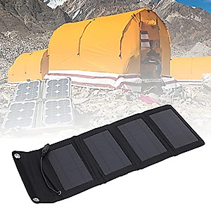 Jeanoko Solar Charger Panel, PET Laminating PVC Surface 20.08x7.48x0.12in Photovoltaic Solar Panel for Mobile Phone Power Bank