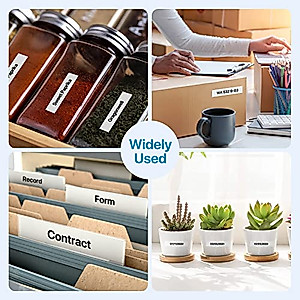 Filery 4-Pack Label Maker Tape for Brother TZe-231 TZ-231 Laminated P-Touch Label Maker Tape, for Model PT D200 D210 H100 1880, Compatible Label Tape Replacement, 12mm 0.47 Inch Black on White