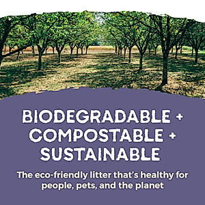 Naturally Fresh Cat Litter Made From Walnut Shells, Pellet Non-Clumping, Sustainable, and Upcycled, 26 Lbs