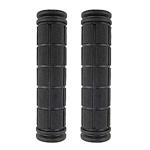 Zelerdo 2 Pairs Bike Handlebar Grips for Bikes (Black)