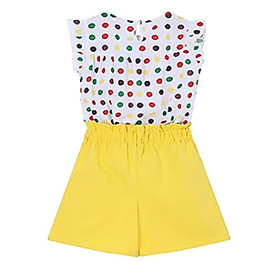 LIONJIE Kids Girls Summer 2 Piece Outfits Clothes T-Shirt Tops and Shorts Pants Sets