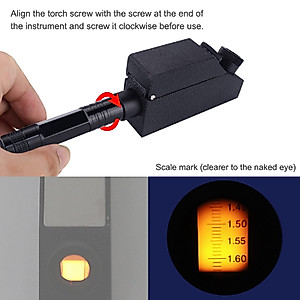 Arsor Jewelry Refractometer, 1.30 to 1.81 Professional Gemstone ldentification Gemological Gemstone Gem Refractometer Portable Jeweler Tester Tool for Measuring The Refractive Index Jewelry