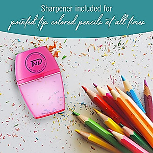 The Mega Deals Colored Pencils with Sketch book. Premium 50 Colored Pencils for Adult Coloring with sketchbook, drawing pad. Artist Color Pencils with sketchbook for drawing.