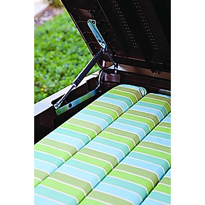 Keter Sumatra 135 gallon Outdoor Storage Rattan Deck Box, Brown