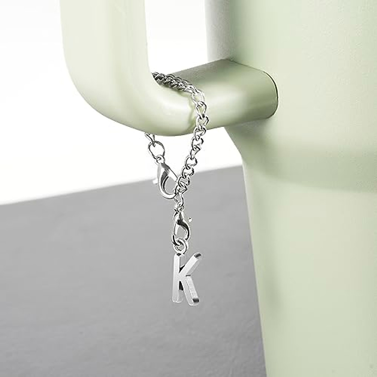 MOTAIN Letter Charm Accessories For Stanley Cup,Name Id Letter Handle Charm For Stanley Tumbler(K)