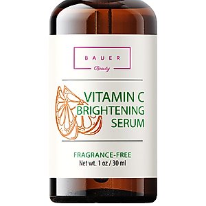 Bauer Beauty Vitamin C Face Serum Improves Skin Brightness, Fine Lines, Anti-Aging Skin Repair, Brighten Dark Spots And Reduce wrinkles