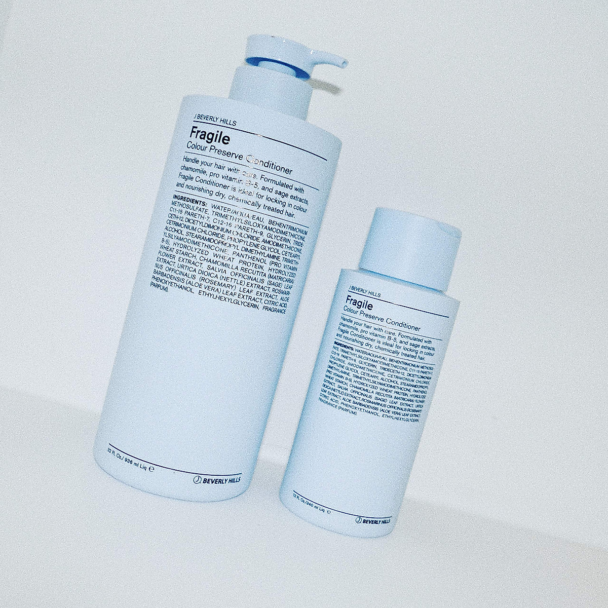 J Beverly Hills Blue Fragile Colour Preserve Shampoo with Sage Oil to Brighten Color, 12 Oz