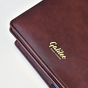 Large Print Double AA Big Book Cover & 12 Steps & 12 Traditions | by Galileo | Perfect Gift | Alcoholics Anonymous (Large Print/Brown)