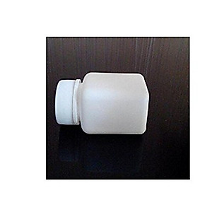 12PCS 60ML 2OZ Empty White Square Capsule Bottles with Screw Cap Portable Case for Vacation Travel Daily Life