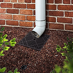 LFUTARI Rain Gutter Downspout Extensions Flexible-No Dig Low Profile Catch Basin Downspout Extension Kit-Down Spout Extender for Yard, Ground and Lawn Included