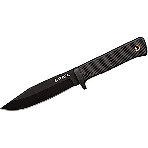 Cold Steel SRK-C Survival Rescue Fixed Blade Knife with Secure-Ex Sheath - Standard Issue Knife of the Navy Seals, Great for Tactical, Outdoors, Hunting and Survival Applications, SK-5 Steel, Compact