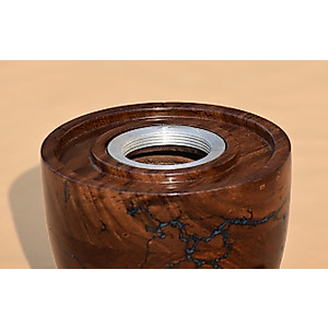 Rosewood Decorative urn Funeral Urn Pet Loss urn Memorial urn Wooden urn Box Lichtenberg Figure Resin urn for Ashes Cremation urn Urn for Human Ashes (Large up to 200 lb)
