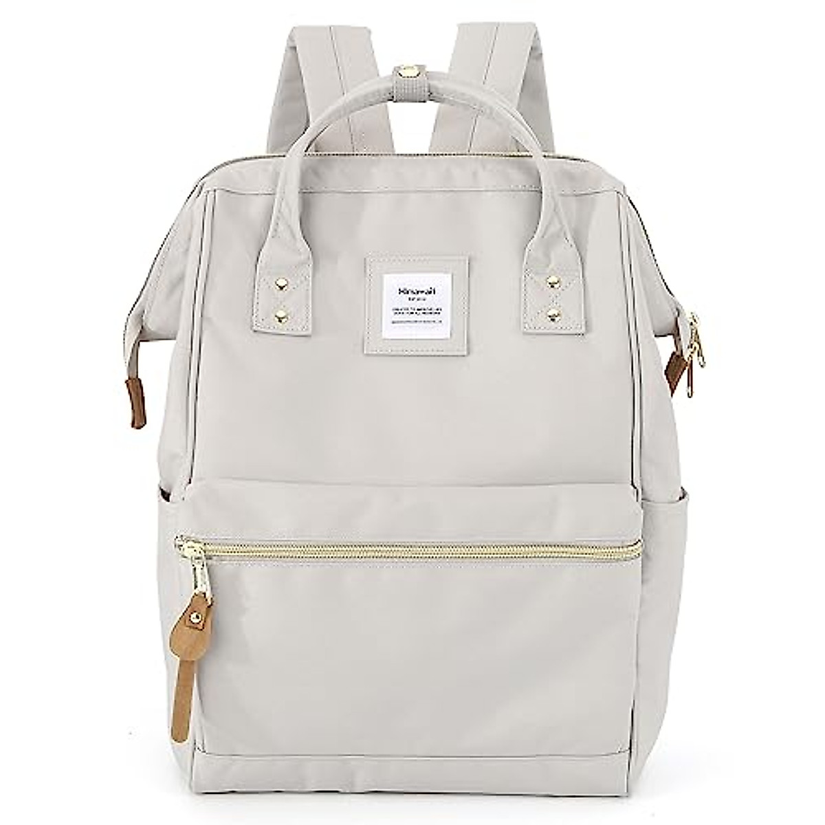 himawari Travel Backpack with USB Charging Port 15.6 Inch Doctor Work Bag laptop backpack for Women&Me(9001- Light Grey23#)