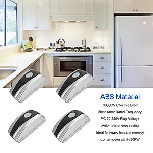 Power Save, Energy Saver 4PCS, 90‑250V 30KW Automatic Electricity Saving Box Household Office Market Device Electric Smart Energy Saver, House Voltage Stabilizer Energy Saving(US)