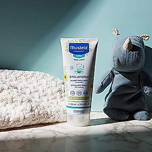 Mustela Stelatopia Eczema-Prone Skin Emollient Baby Balm - Rich Daily Balm with Natural Avocado & Sunflower Oil - Fragrance-Free - 6.76 fl. oz