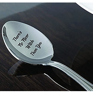 There Is No Nicer Witch Than You Engraved Spoon | Hilarious Funny Witchcraft Theme Gift For Friend | BFF Colleague Gift | Birthday Christmas Gift for Men Women | 7 Inches