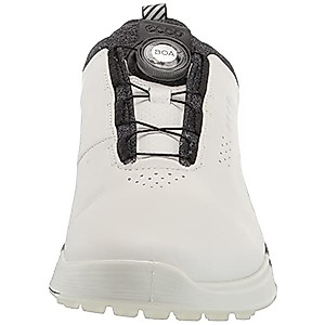ECCO Men's S-Three BOA Gore-TEX Waterproof Hybrid Golf Shoe, White/Regatta, 12-12.5
