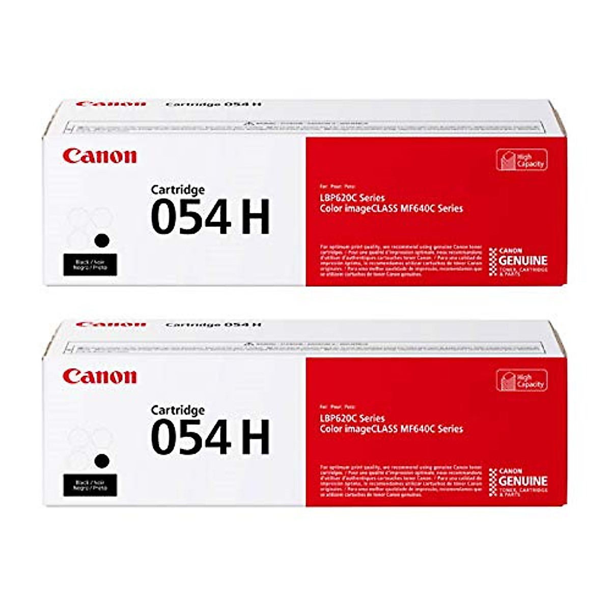 Canon Genuine 054 High Yield Black Toner Cartridge 2-Pack