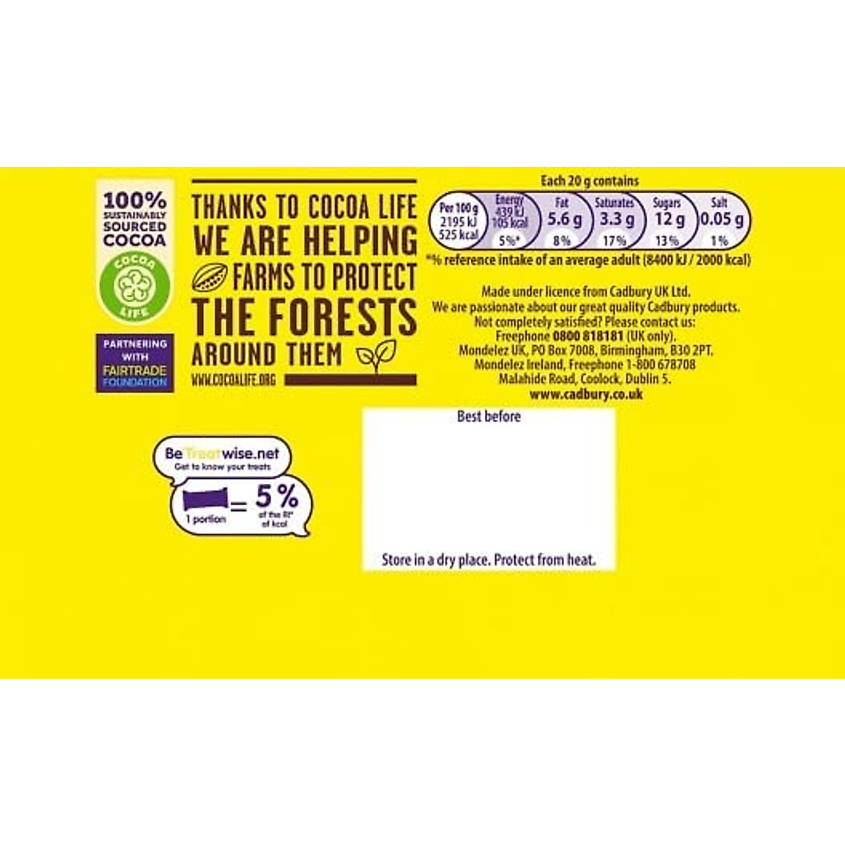 Original Cadbury Candy Bar Flake Chocolate Imported From The UK England, 0.08 kilograms