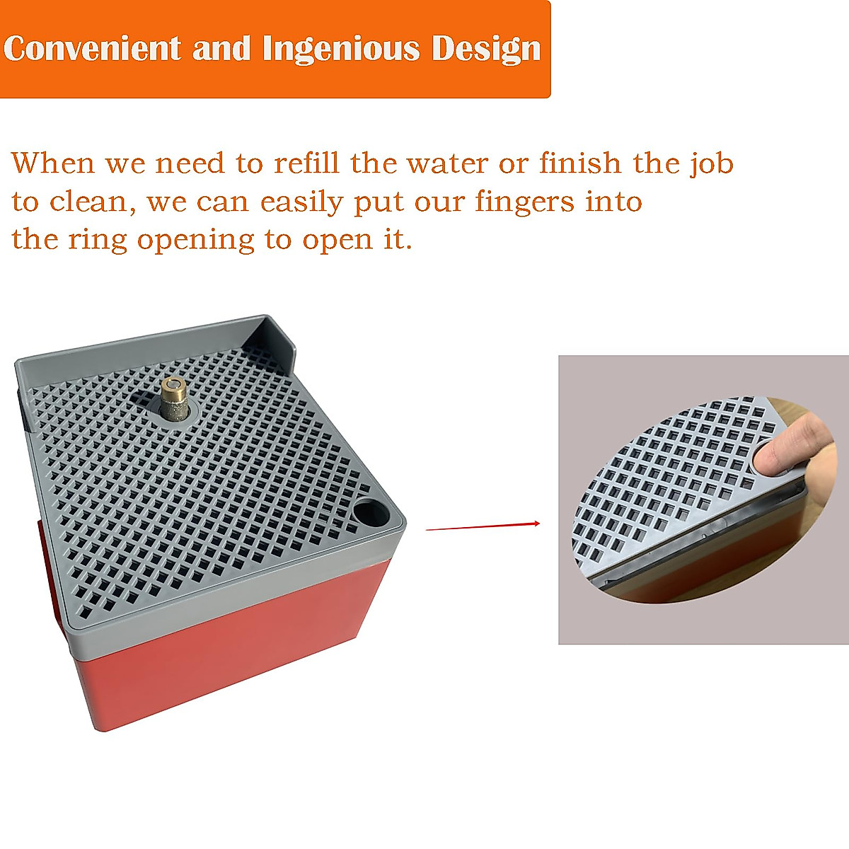 Deruilong Cordless Rechargeable Stained Glass Grinder Art Grinding Tool with 5/8" Grinding Bit