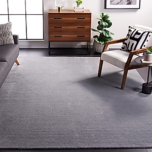 SAFAVIEH Himalaya Collection Area Rug - 8' x 10', Grey, Handmade Wool, Ideal for High Traffic Areas in Living Room, Bedroom (HIM610K)
