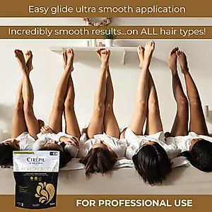 Cirepil - Euroblonde Gold - 800g / 28.22 oz Wax Beads Bag - Light Monoi Scent - Ultra Fluid Gel Texture - All-Purpose & Easy Removal