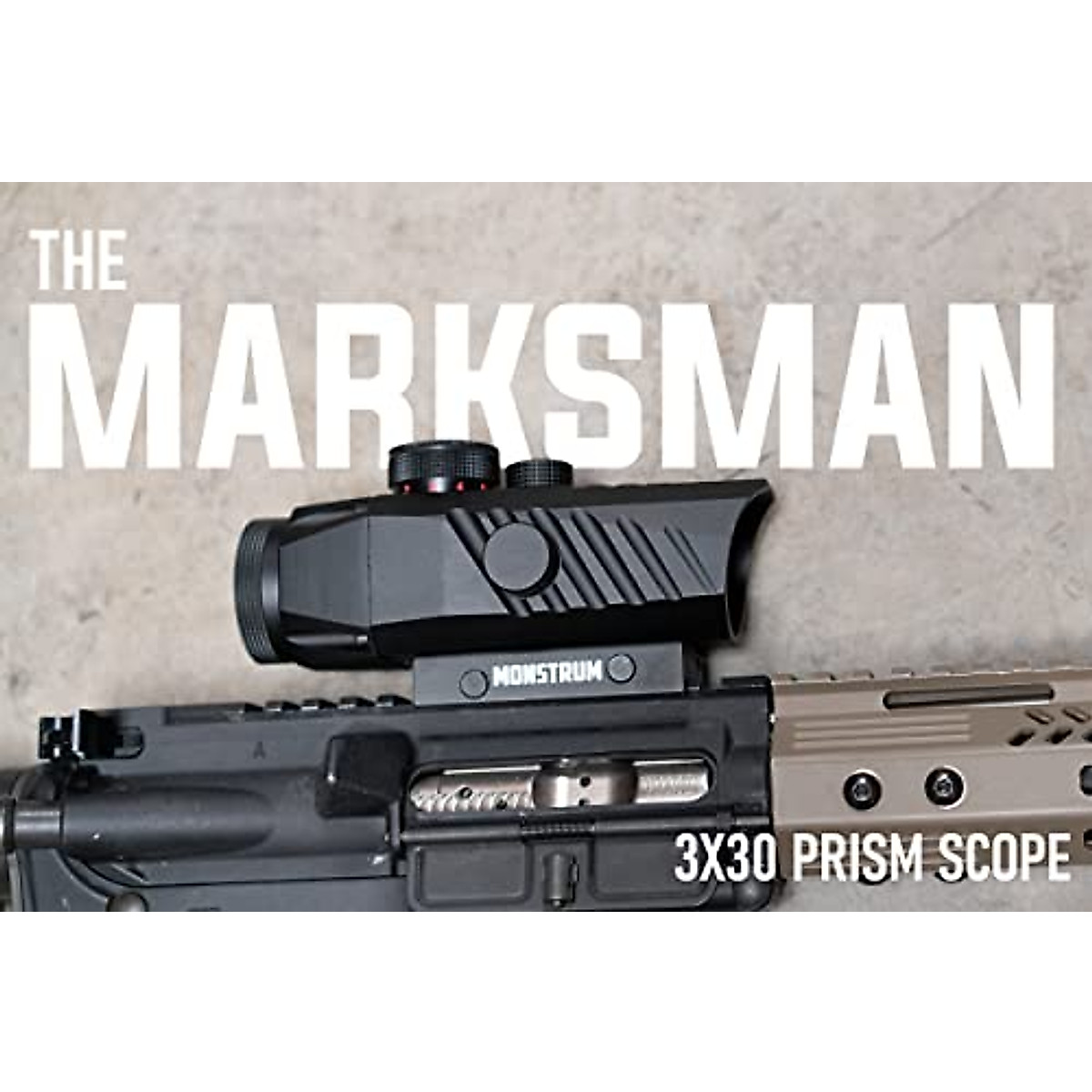 Monstrum P330-B Marksman 3X Prism Scope | Circle Dot Reticle