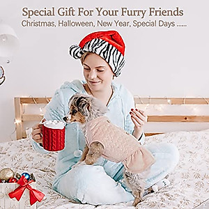 Kuoser Dog Coat Puppy Winter Clothes, Soft Fleece Lining Girl Dogs Vest Dress, Windproof Thermal Outfit Pet Cold Weather Jacket Doggie Apparel, Pink XS - XL