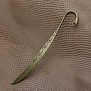 AMLESO 10pcs Bronze Silver Vintage Alloy Bookmarks with