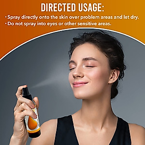 Miramist - Acne Spray for Body & Face - Sunburn Relief for Men Women Teens - Topical Hormonal Acne Solution for Pimples & Blemishes - Includes Aloe Vera, MSM, Silver, Zinc & Copper