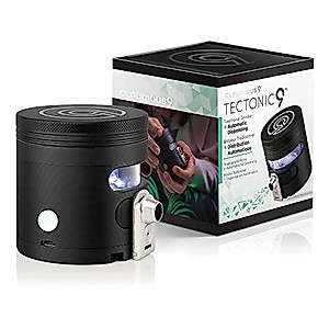 Tectonic9 MANUAL Herb Grinder w/ AUTOMATIC Electric Herbal Spice Dispenser Large 2.5" Aluminum Alloy