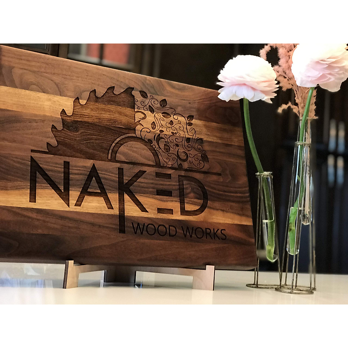 Custom Logo Cutting Board | Corporate Gifts | Client and Real Estate Closing Gifts | Customer Appreciation Gift Ideas | Engraved Company Logo Cutting Boards.