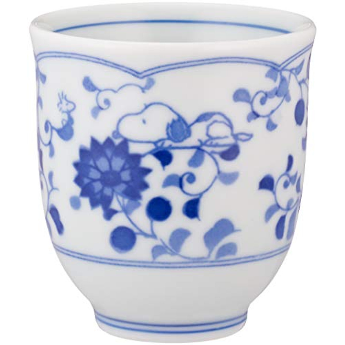 Sunupii 630132 Indigo Arabesque Porcelain Teacup, Comes in a Presentation Box