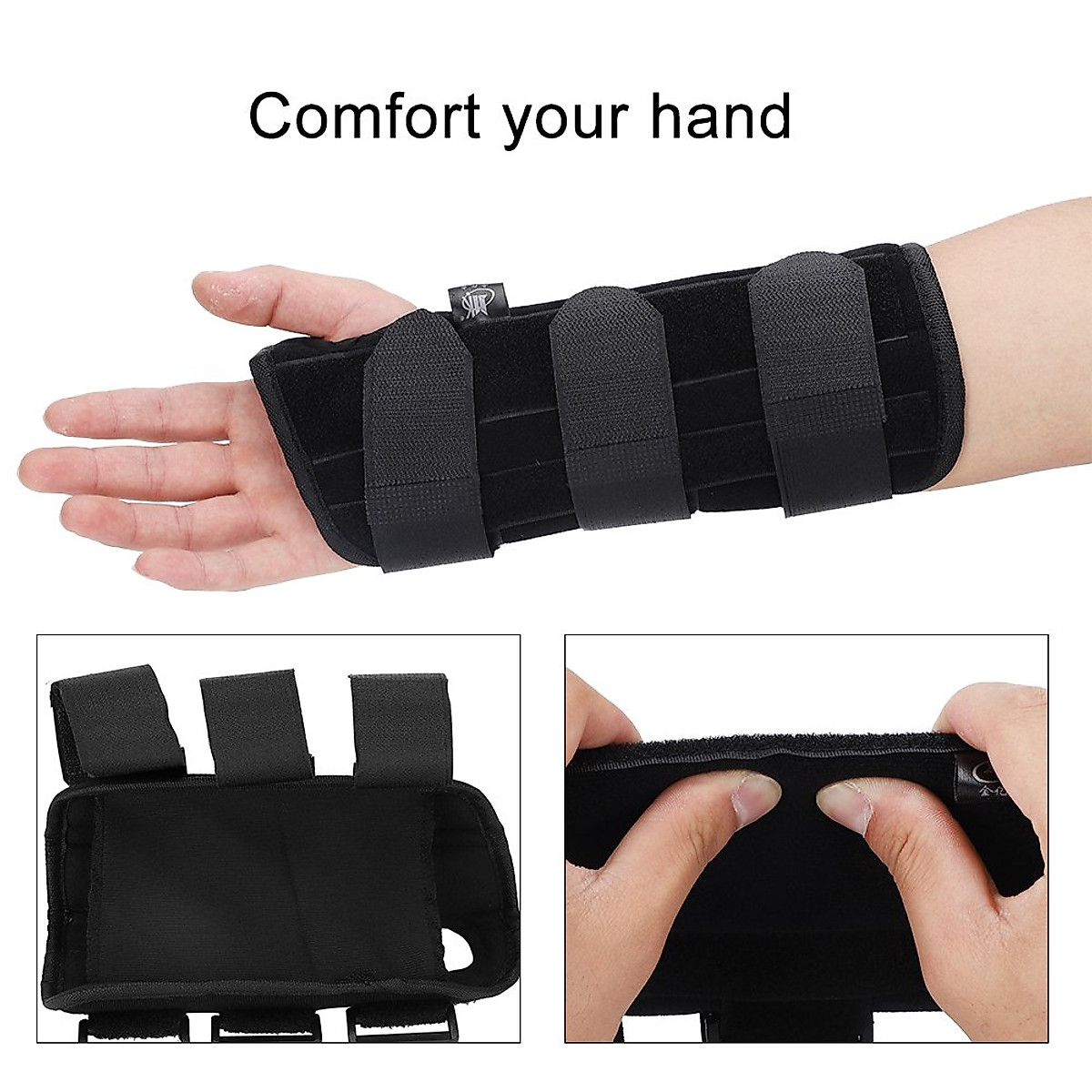 Sonew Wrist Support Brace with Splint Adjustable Wrist Brace Hand Support Arm Strap Breathable for Injuries to Carpal Tunnel, Arthritis Recovery And Sprains(M-Right)