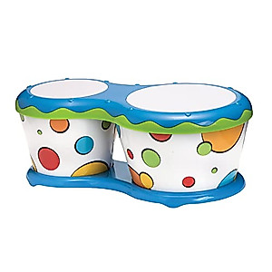 Edushape Baby Bongo Set (Color may vary) , 10x5.75x3.75 Inch (Pack of 1)