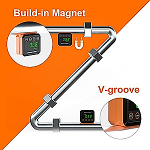 Mecurate Digital Angle Gauge and Protractor, Precise Measurement Digital Angle Finder tool with LCD and Backlight for Woodworking and Building
