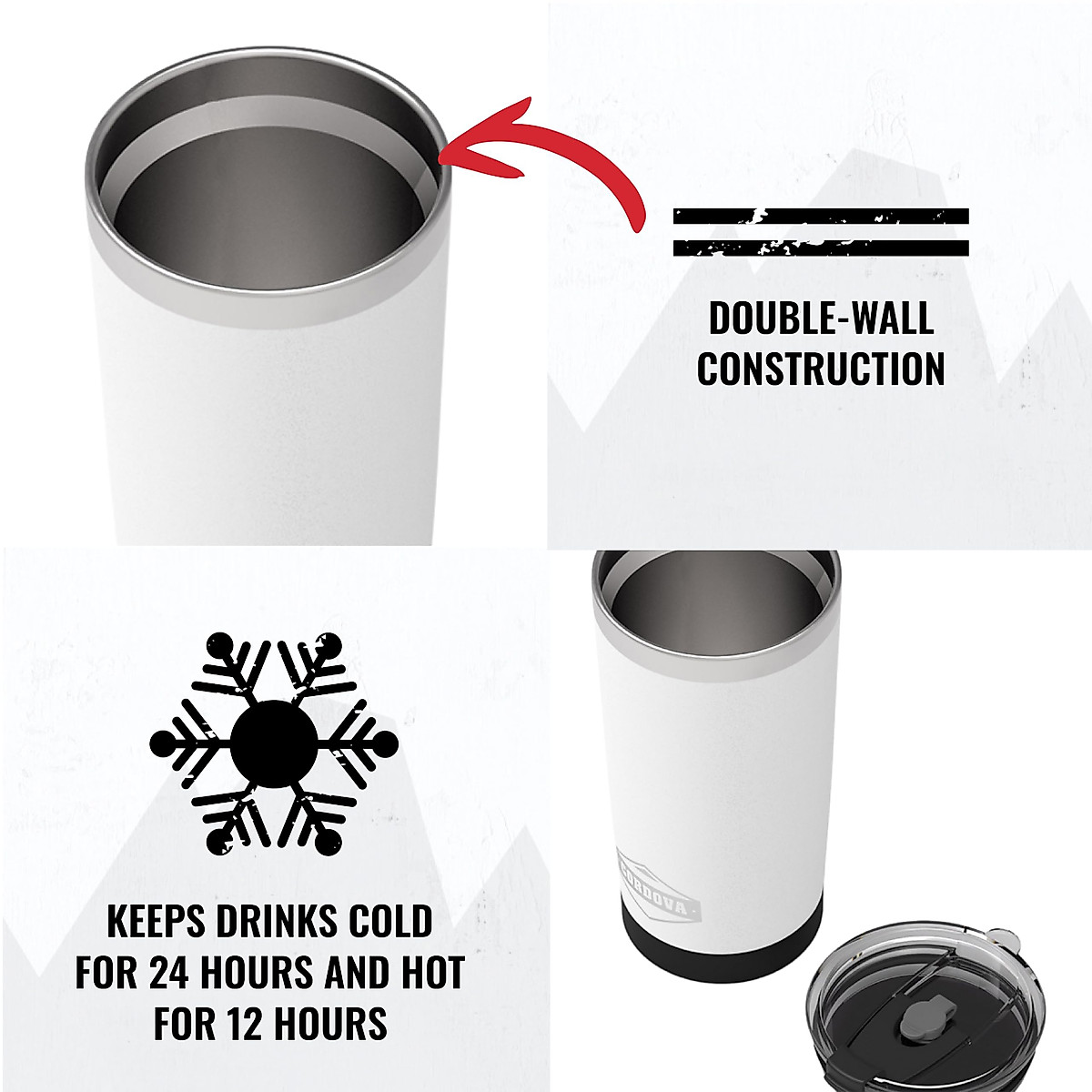 Cordova Outdoors Trailhead Class Tumbler, 20 oz - Customizable