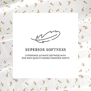 Linen Market 4 Piece Queen Sheet Set (Pink Floral) - Sleep Better Than Ever with These Ultra-Soft & Cooling Bed Sheets for Your Queen Size Bed - Deep Pocket Fits 16" Mattress