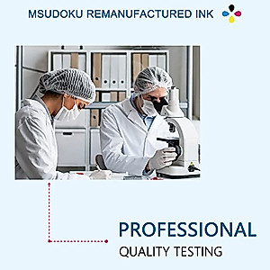 Msudoku 802XL Ink Cartridges Remanufactured Replacement for Epson 802 Ink Cartridges Combo Pack 802XL T802XL T802 Use with Workforce Pro WF-4730 WF-4740 WF-4734 Printers（4 Pack）