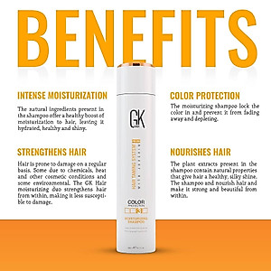 Keratin Shampoo for Thin Curly and Coarse Hair - Anti Frizz Sulfate Free, Color safe Treated Shampoo, Smoothening & Repairing, Salt-Free Non-Sulfate Formula for Healthy Hair (300ml)