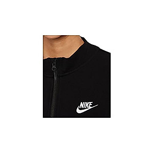 Nike Women Essential Full Zip Fleece Lined Sweatshirt (Black, Large)