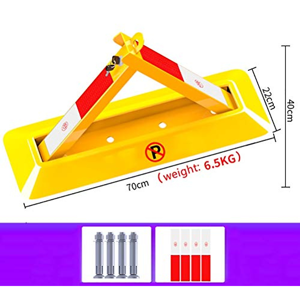 Parking Posts Folding,Private Car Parking Latch Space Lock,Protect Your Parking Space,Easy Installation Car Park Driveway Guard Saver
